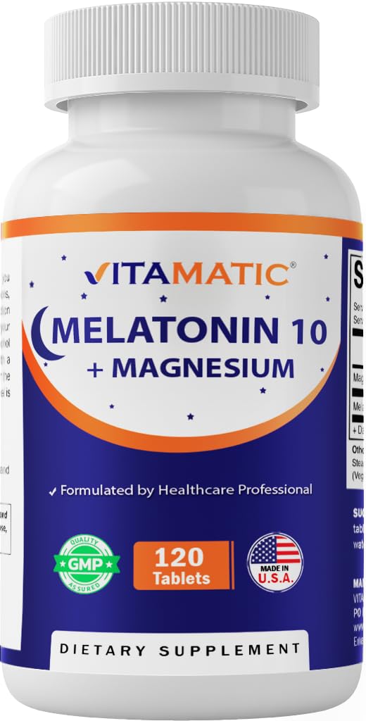 Vitamatic melatonin 10mg tablets for sleep