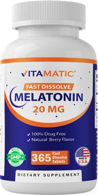 Vitamatic melatonin fast dissolve tablets