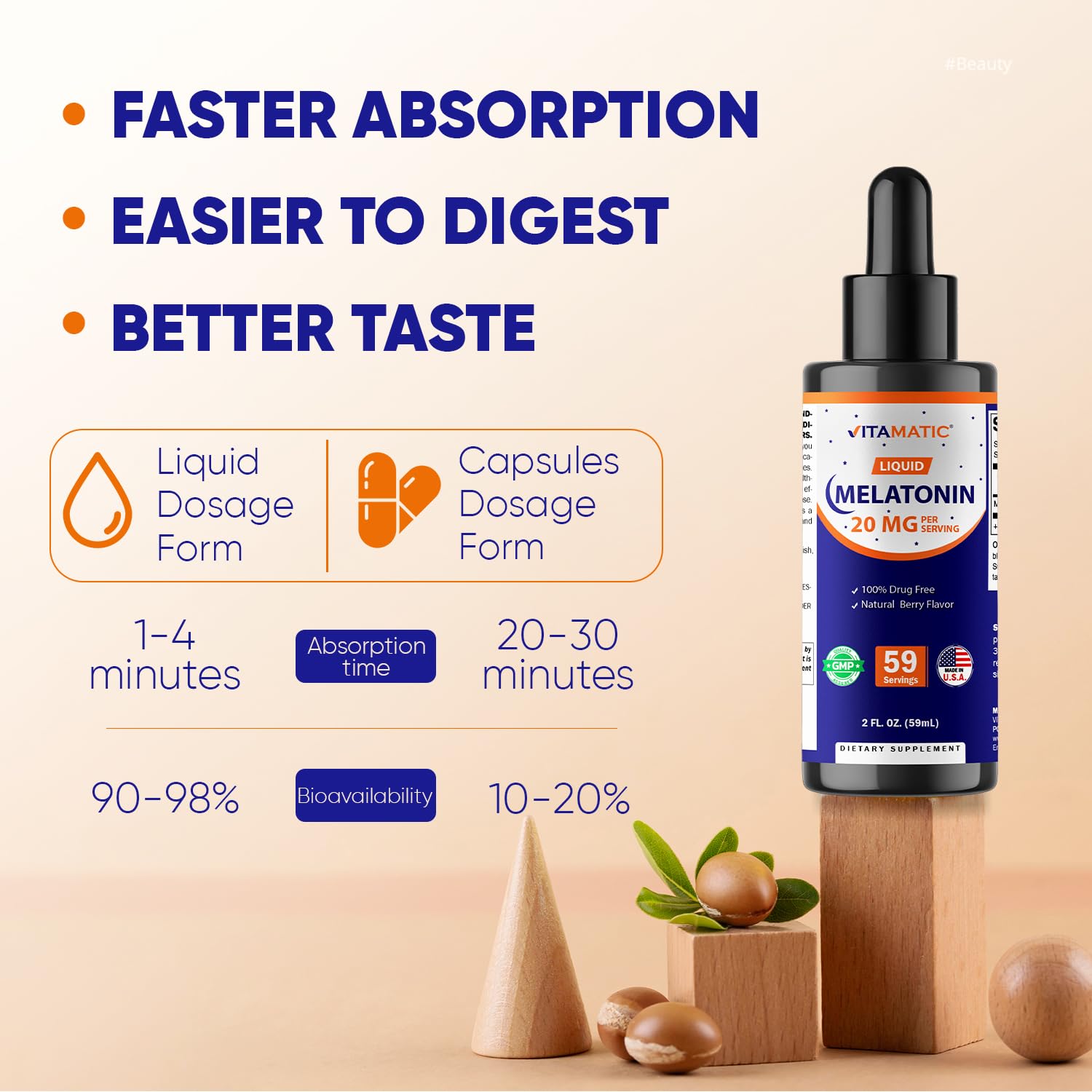 Vitamatic melatonin for better sleep quality