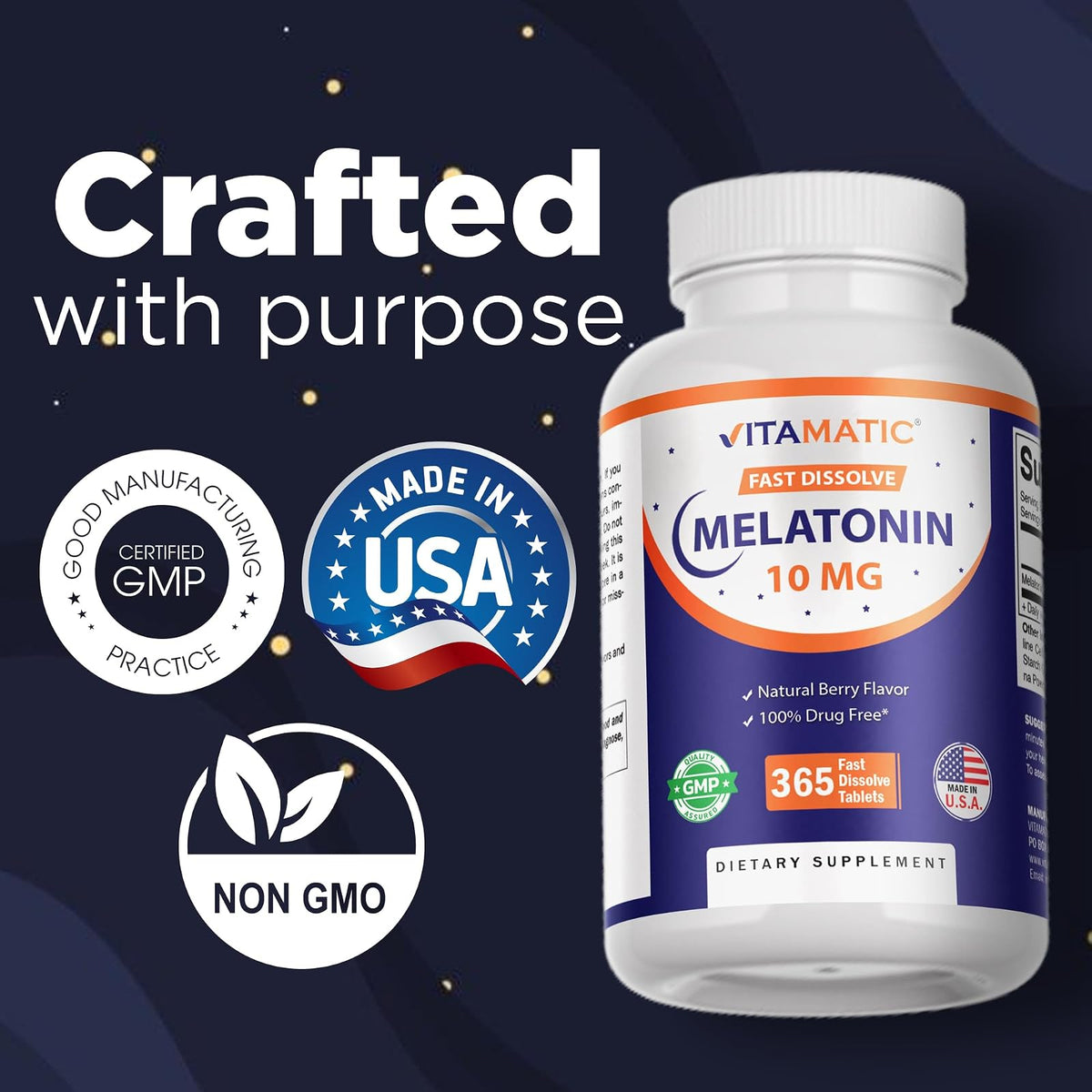 Vitamatic melatonin for better sleep