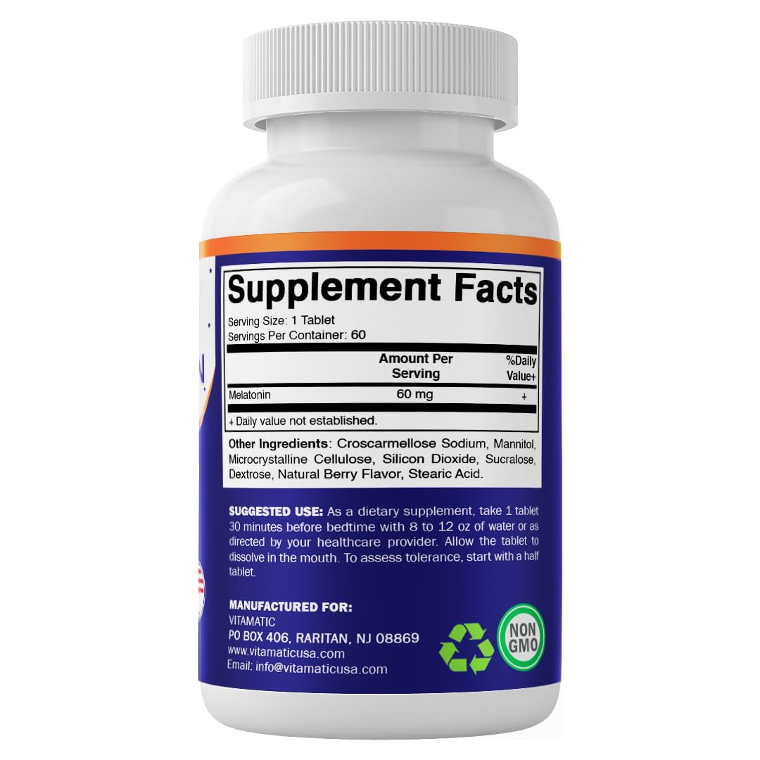 Vitamatic melatonin for improved sleep quality