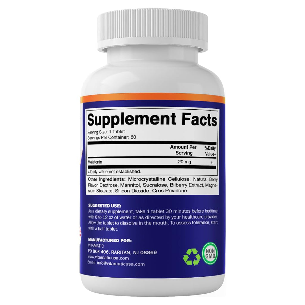 Vitamatic melatonin for joint support