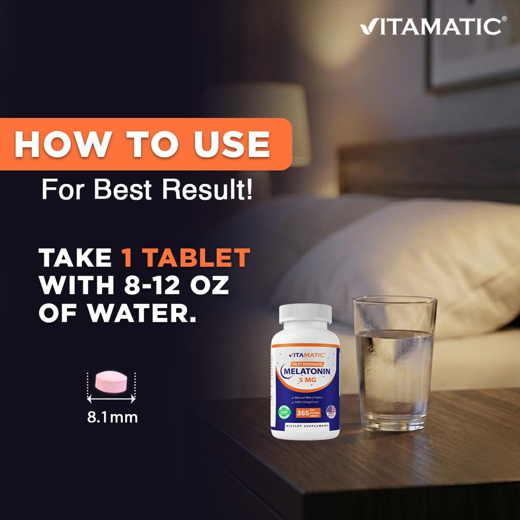 Vitamatic melatonin for restful nights