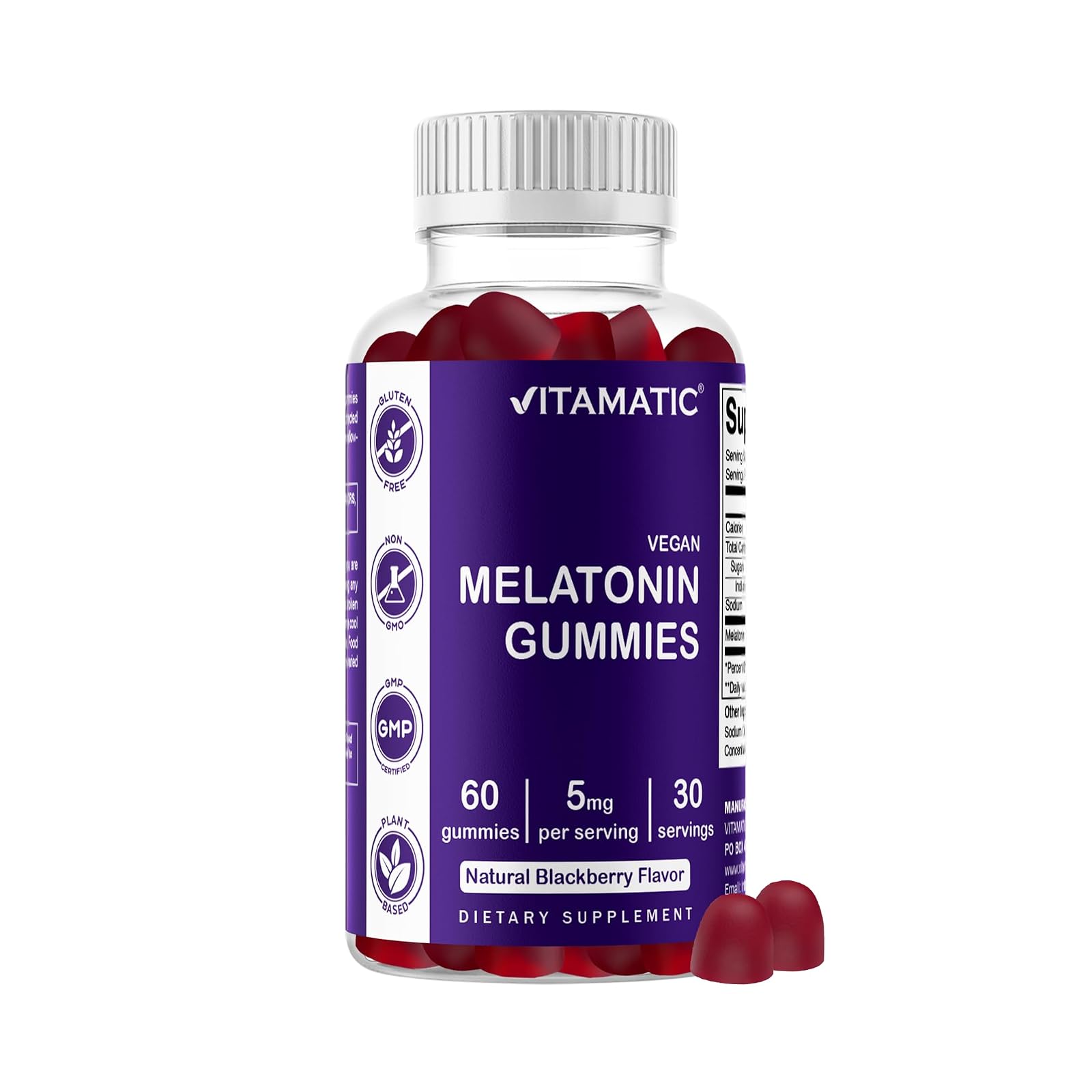Vitamatic melatonin gummies for restful sleep