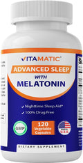 Vitamatic melatonin sleep support capsules