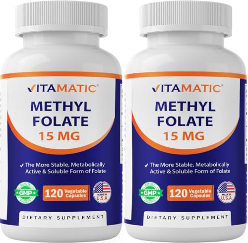 Vitamatic Methyl Folate vegetarian capsules
