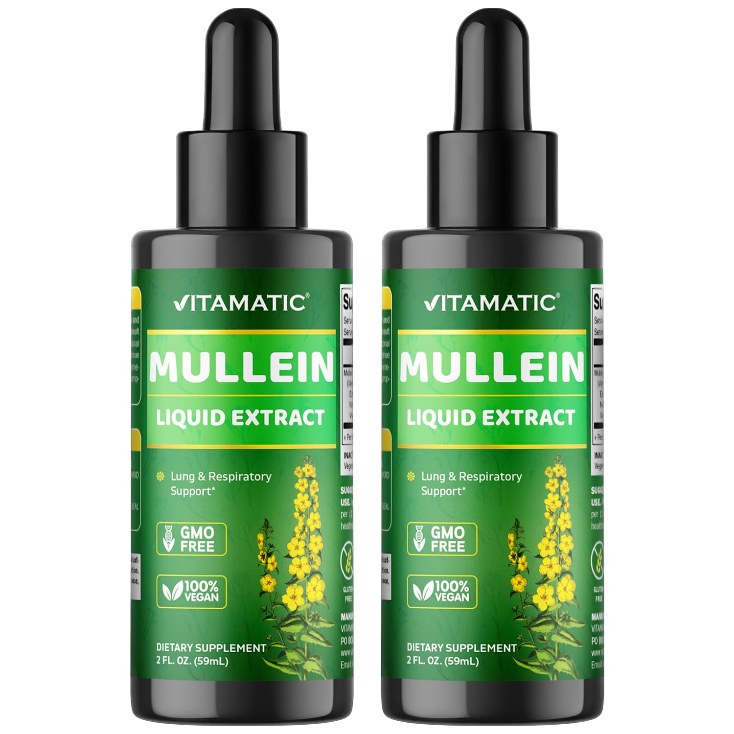 Vitamatic mullein leaf liquid supplement