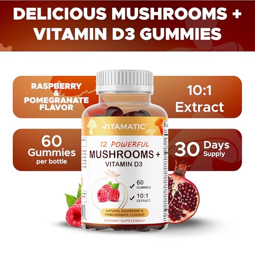 Vitamatic mushroom complex for energy boost