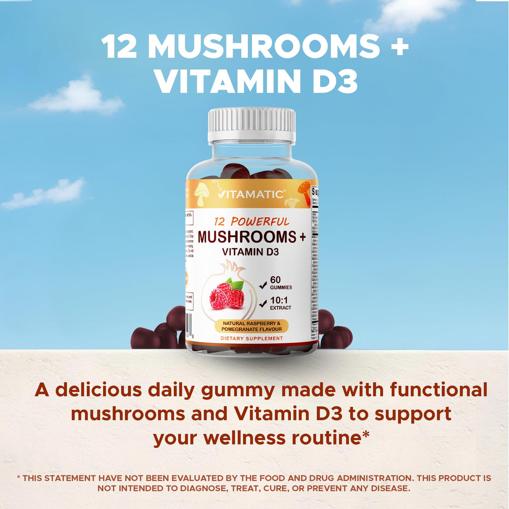 Vitamatic mushroom complex for stress relief