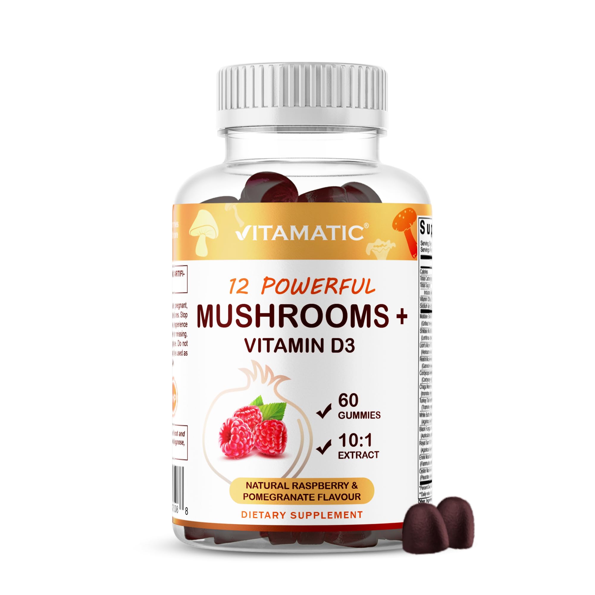 Vitamatic mushroom complex gummies benefits