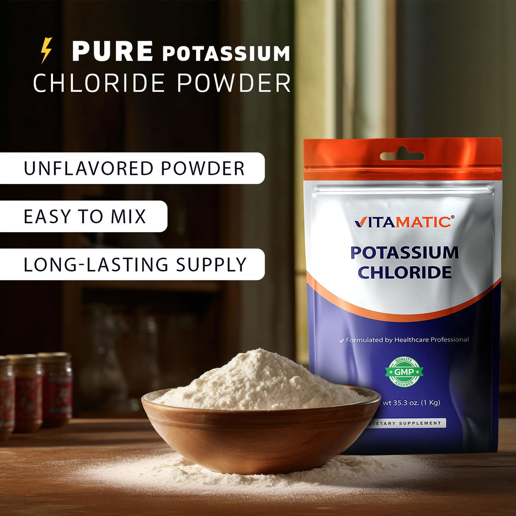 Vitamatic potassium chloride for heart health
