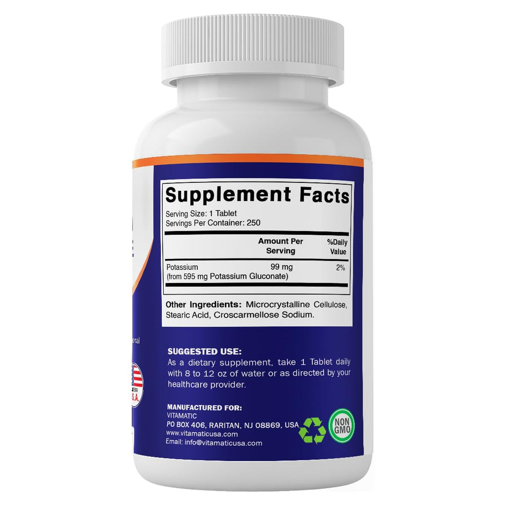 Vitamatic potassium for electrolyte balance