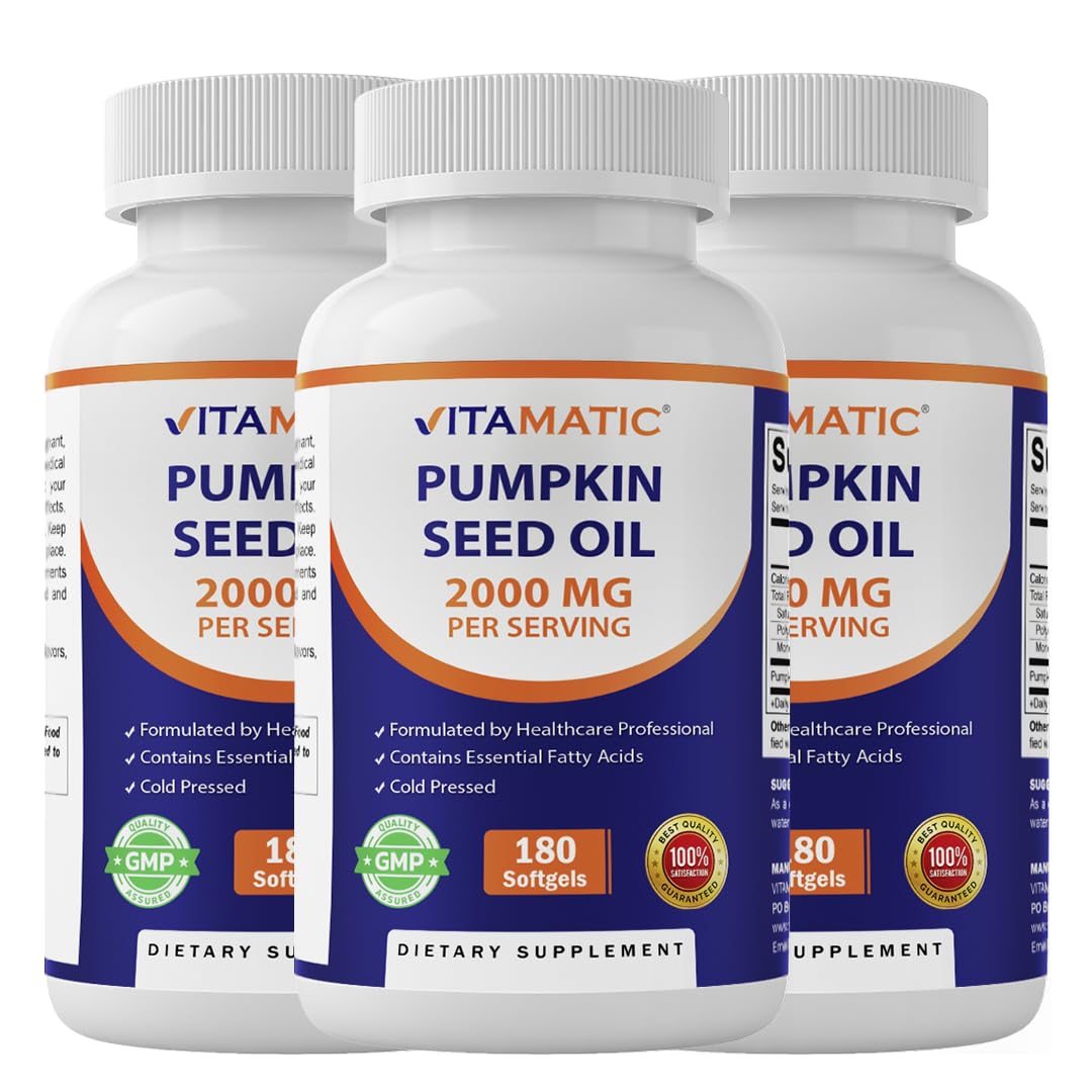 Vitamatic pumpkin seed oil softgels