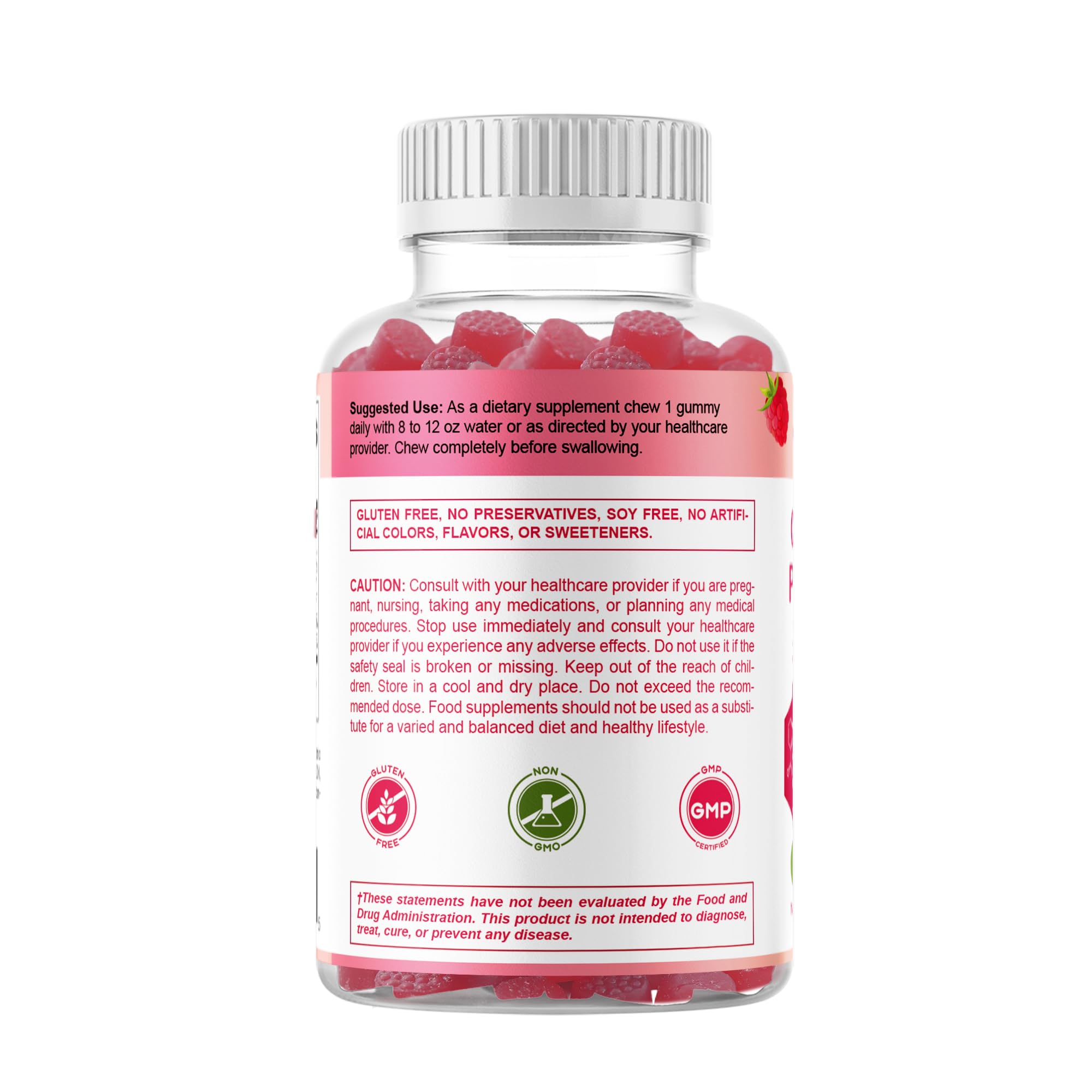 Vitamatic raspberry gummy vitamins