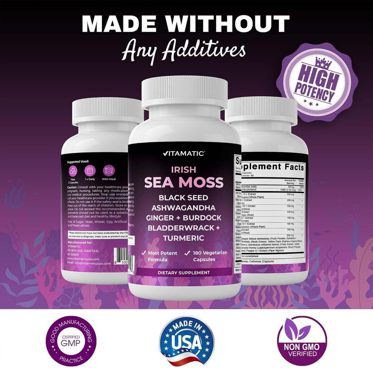 Vitamatic sea moss for skin wellness
