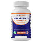 Vitamatic serrapeptase digestive support