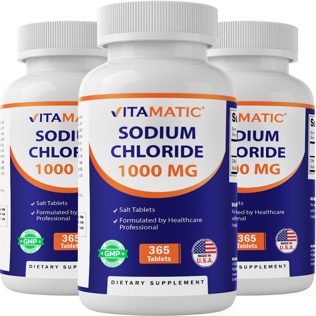 Vitamatic sodium chloride for hydration