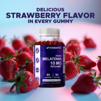 Vitamatic strawberry gummies for better sleep