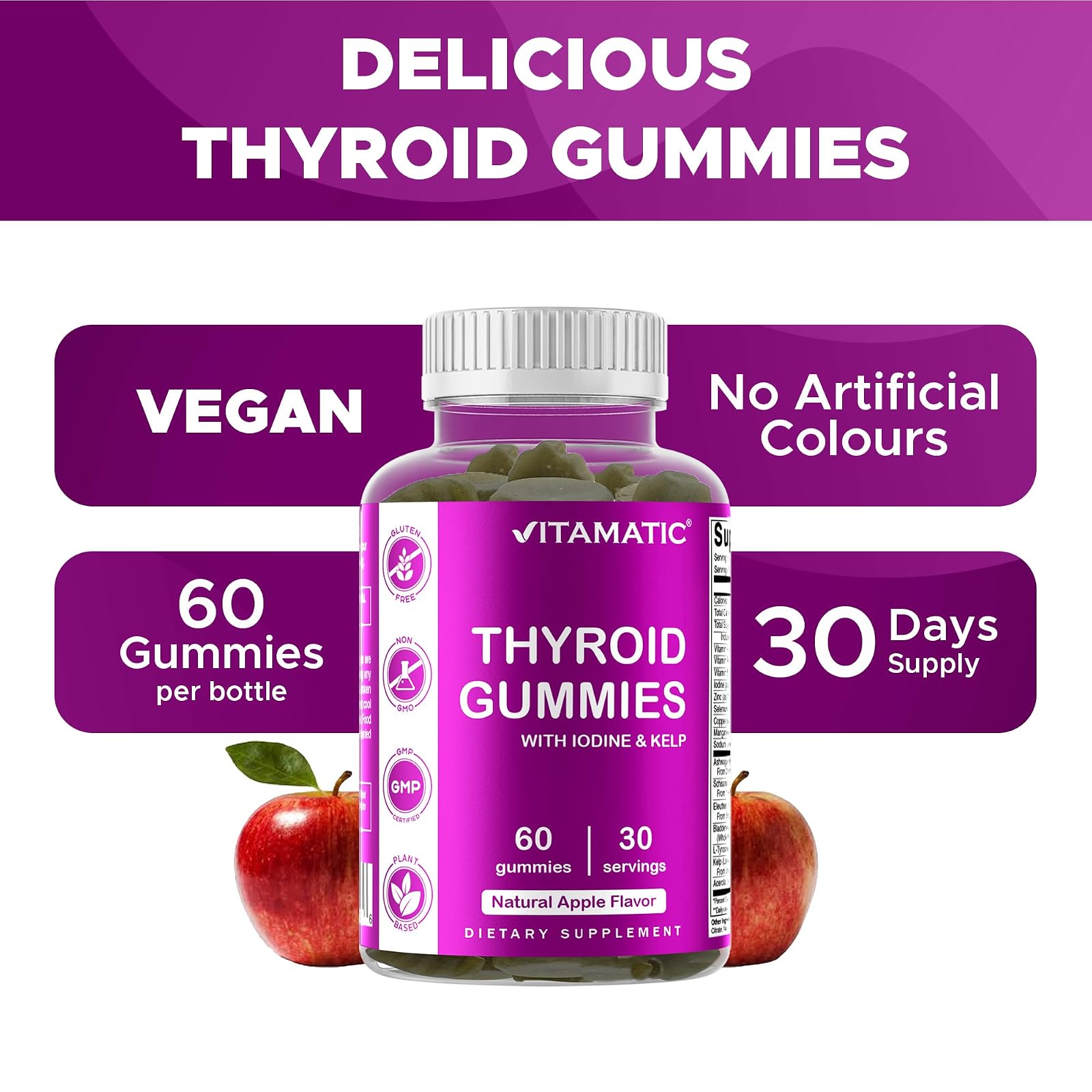 Vitamatic thyroid gummies with kelp