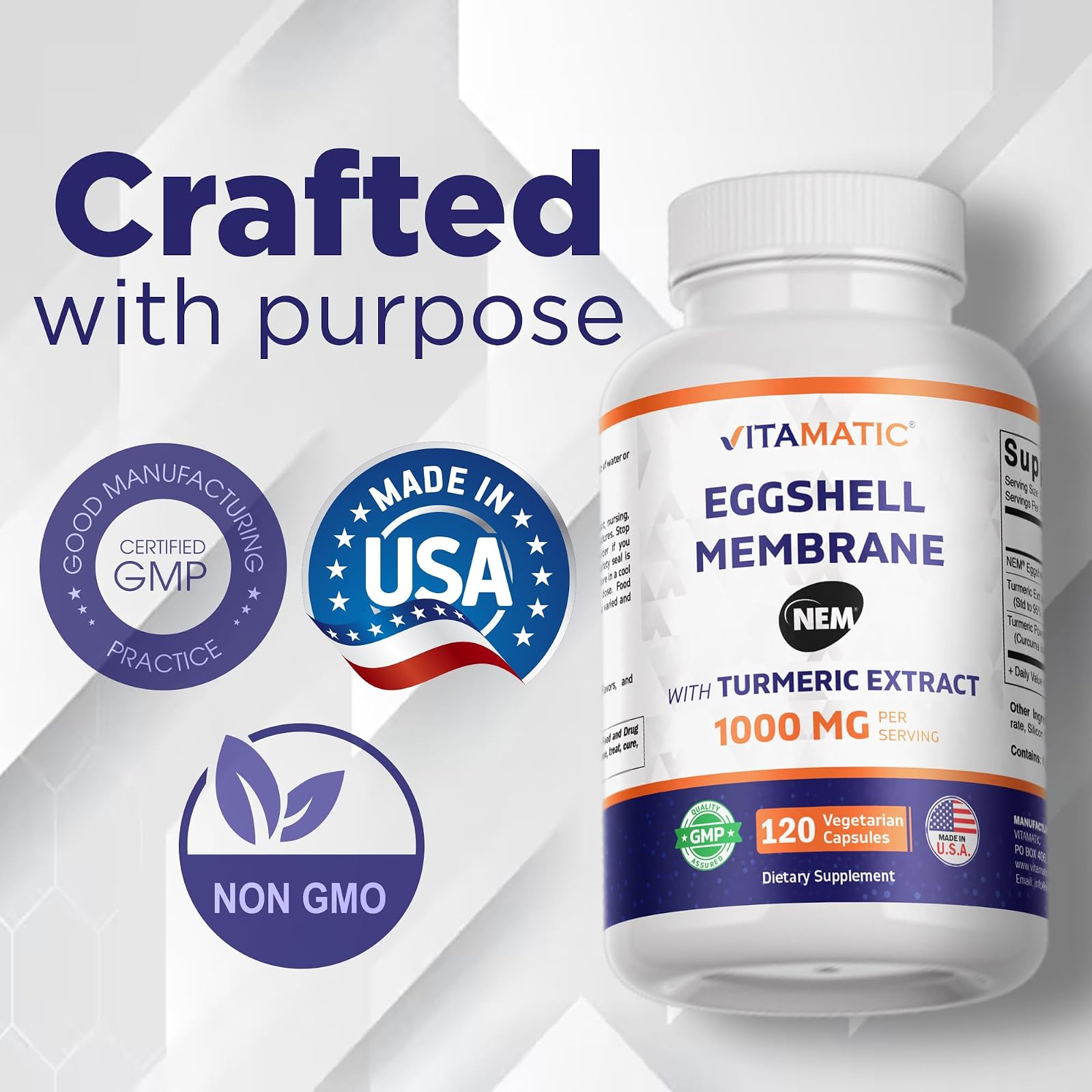 Vitamatic turmeric capsules for wellness