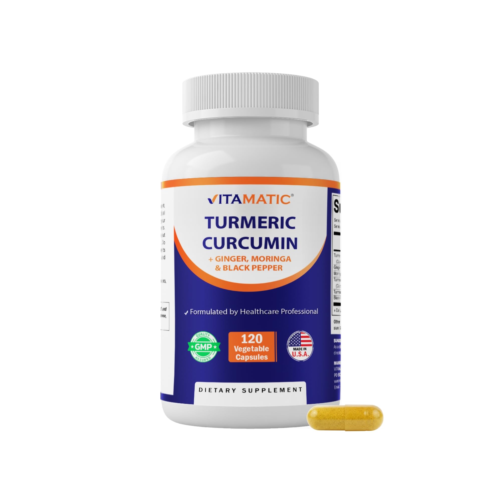 Vitamatic turmeric curcumin capsules