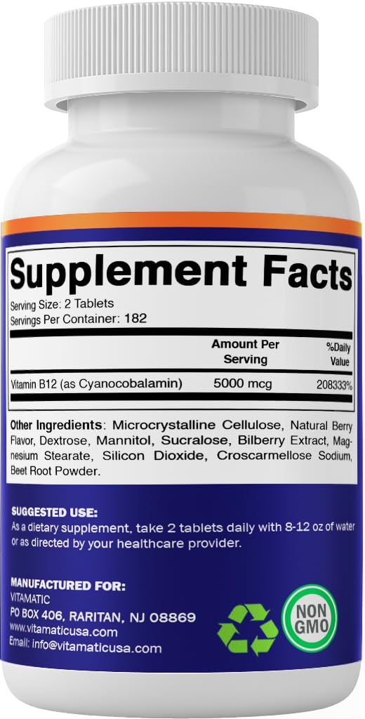 Vitamatic vitamin B12 for immune health