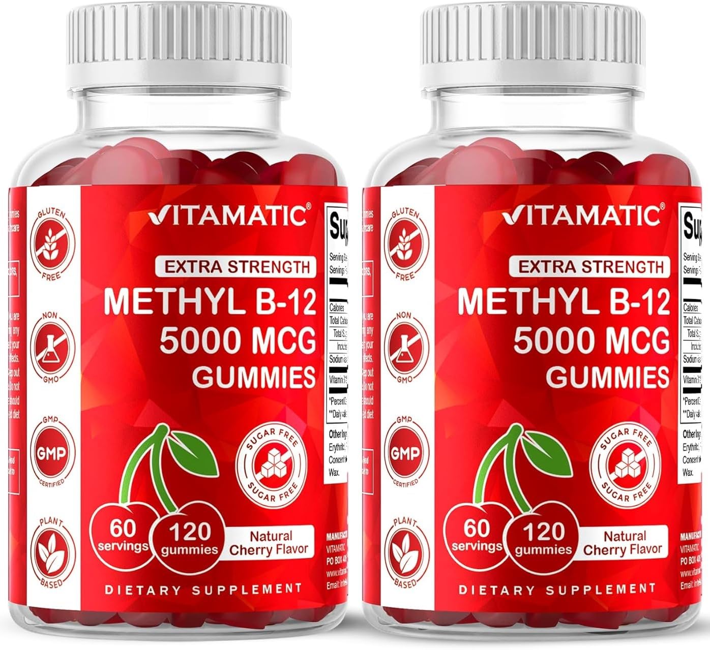 Vitamatic vitamin B12 gummies for energy