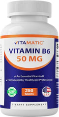 Vitamatic Vitamin B6 50 mg tablets