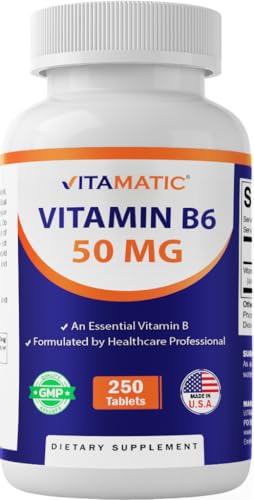 Vitamatic Vitamin B6 50 mg tablets
