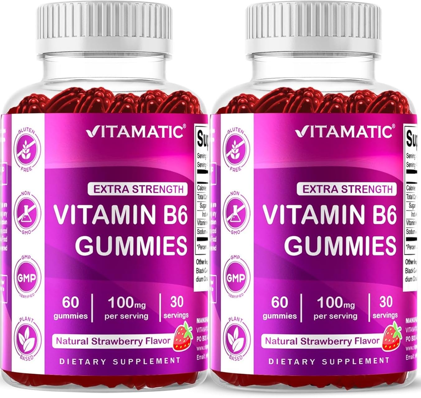 Vitamatic Vitamin B6 gummy supplements