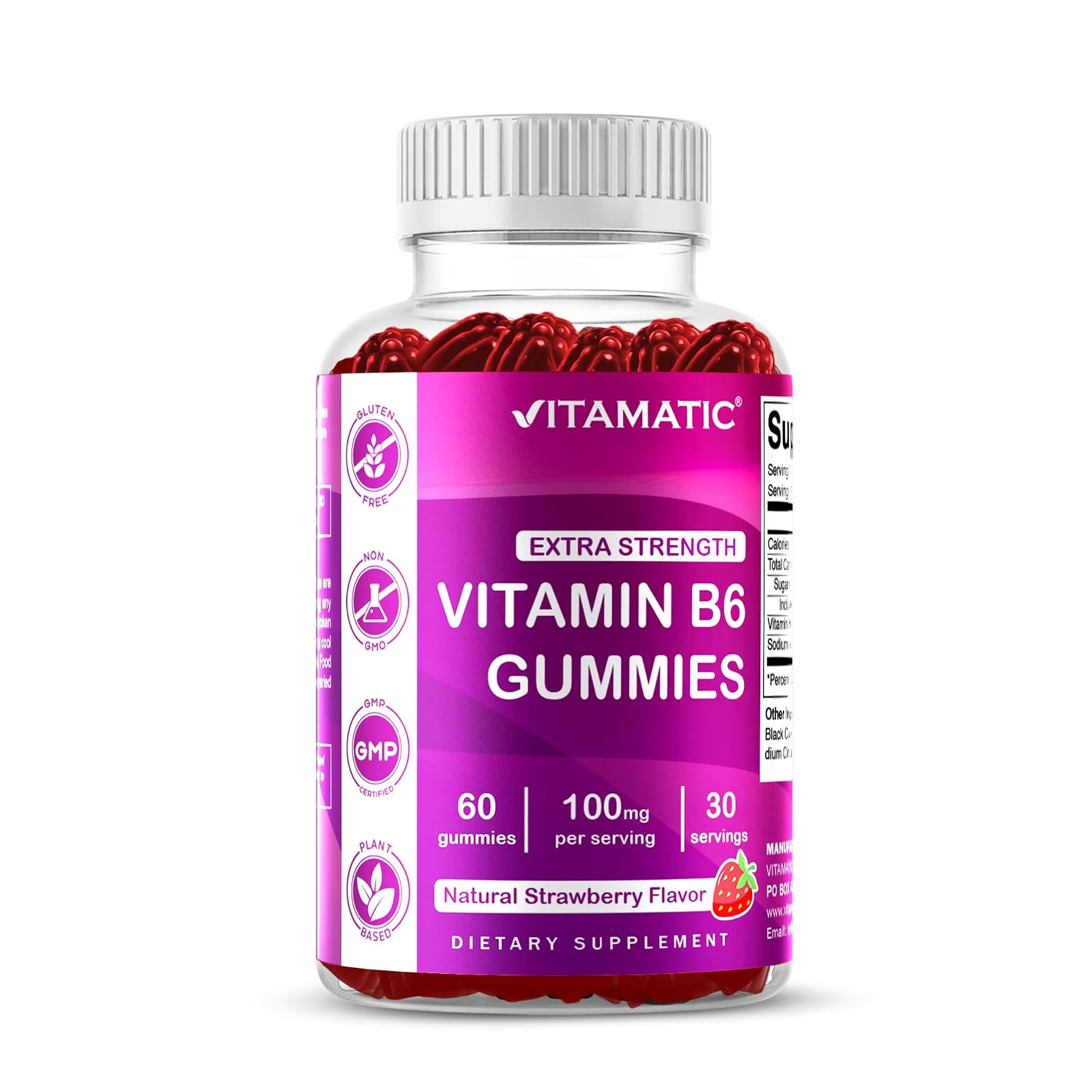 Vitamatic Vitamin B6 gummy supplements