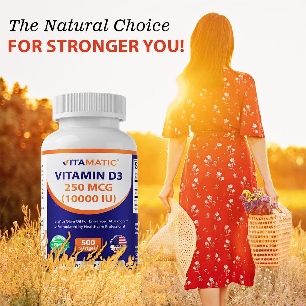 Vitamatic Vitamin D3 500 softgels