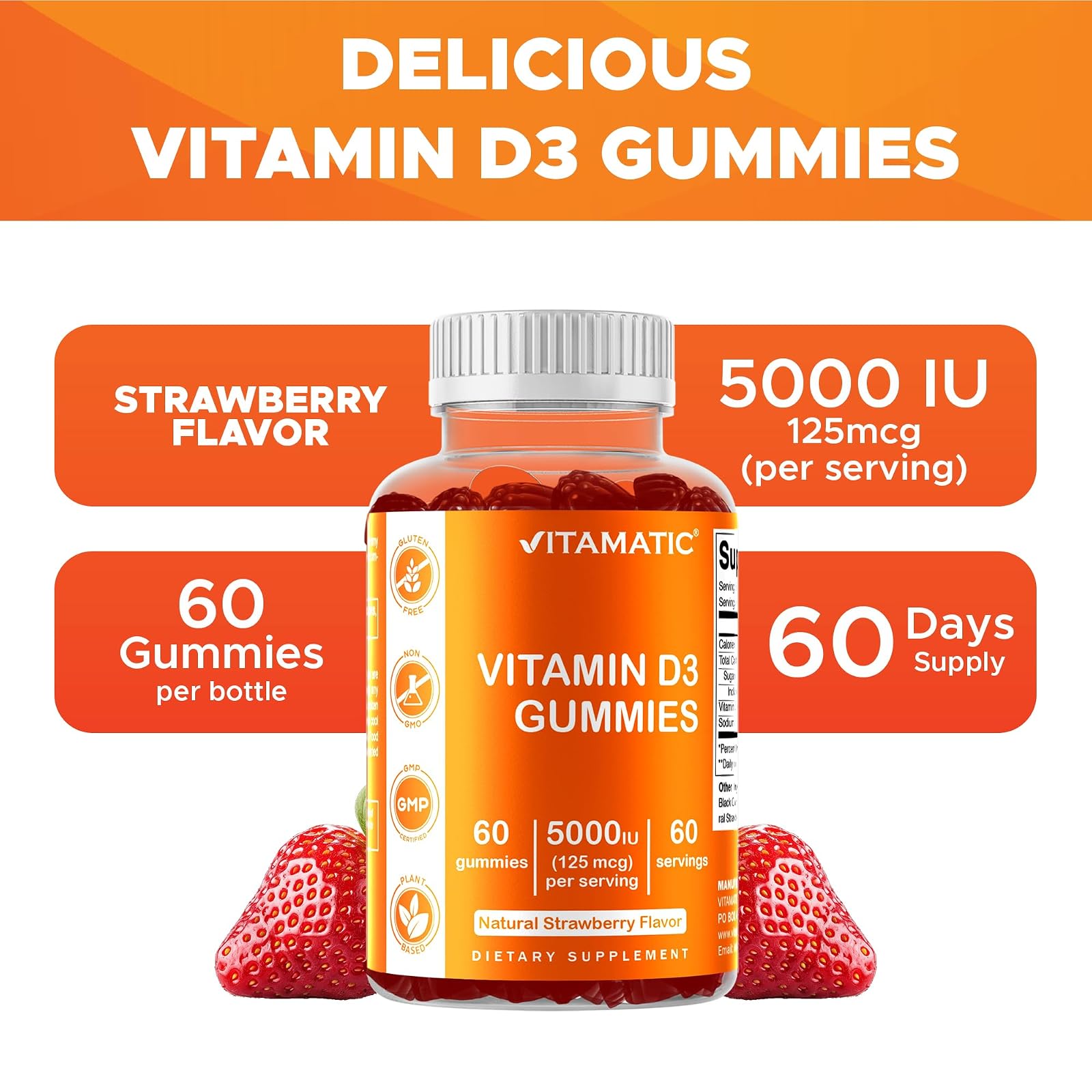 Vitamatic Vitamin D3 for bone strength