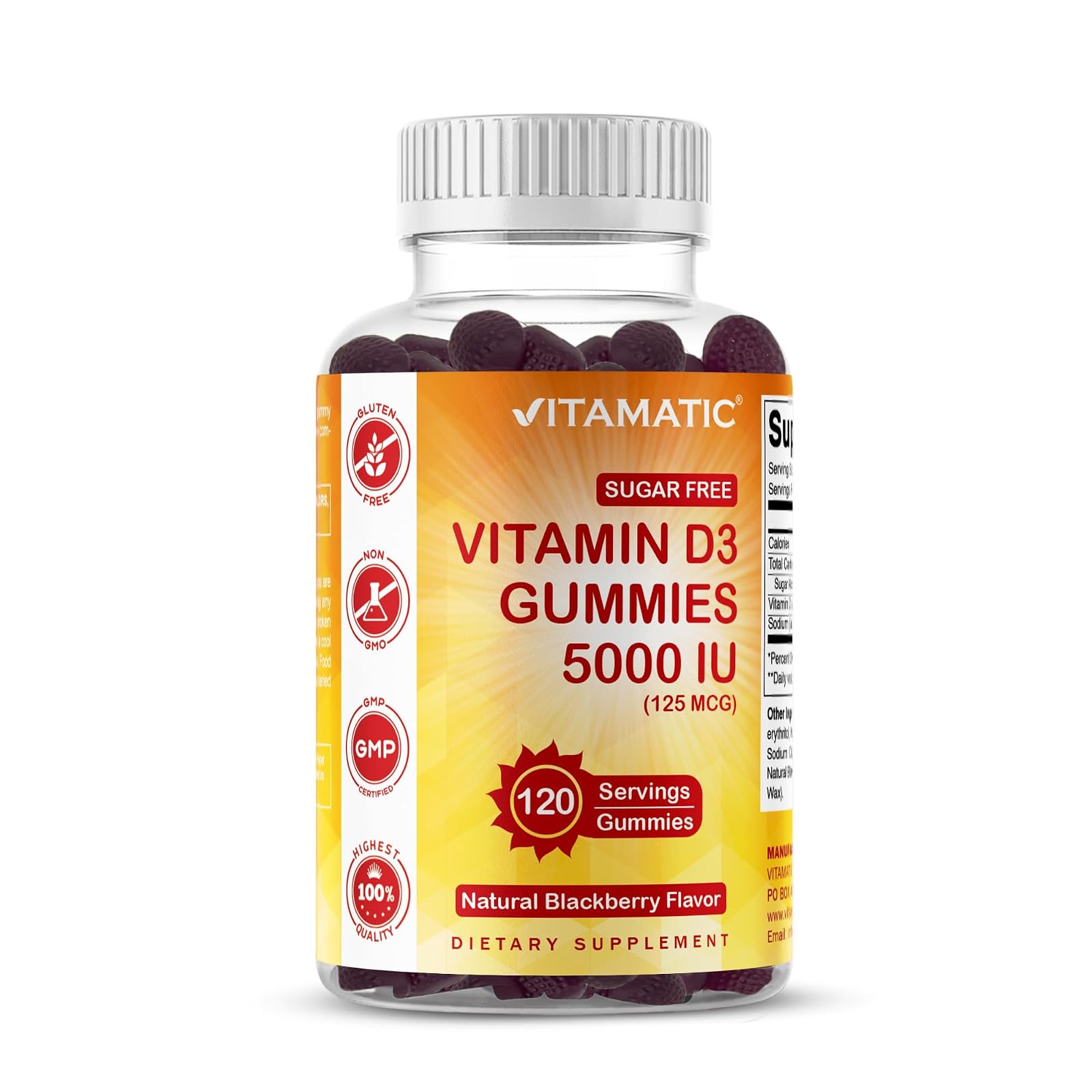 Vitamatic vitamin D3 gummies for immunity
