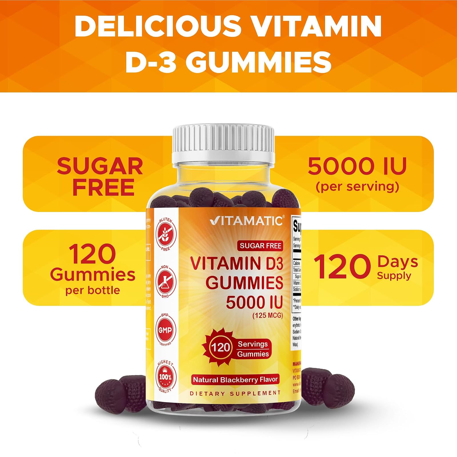 Vitamatic vitamin D3 supports mood balance