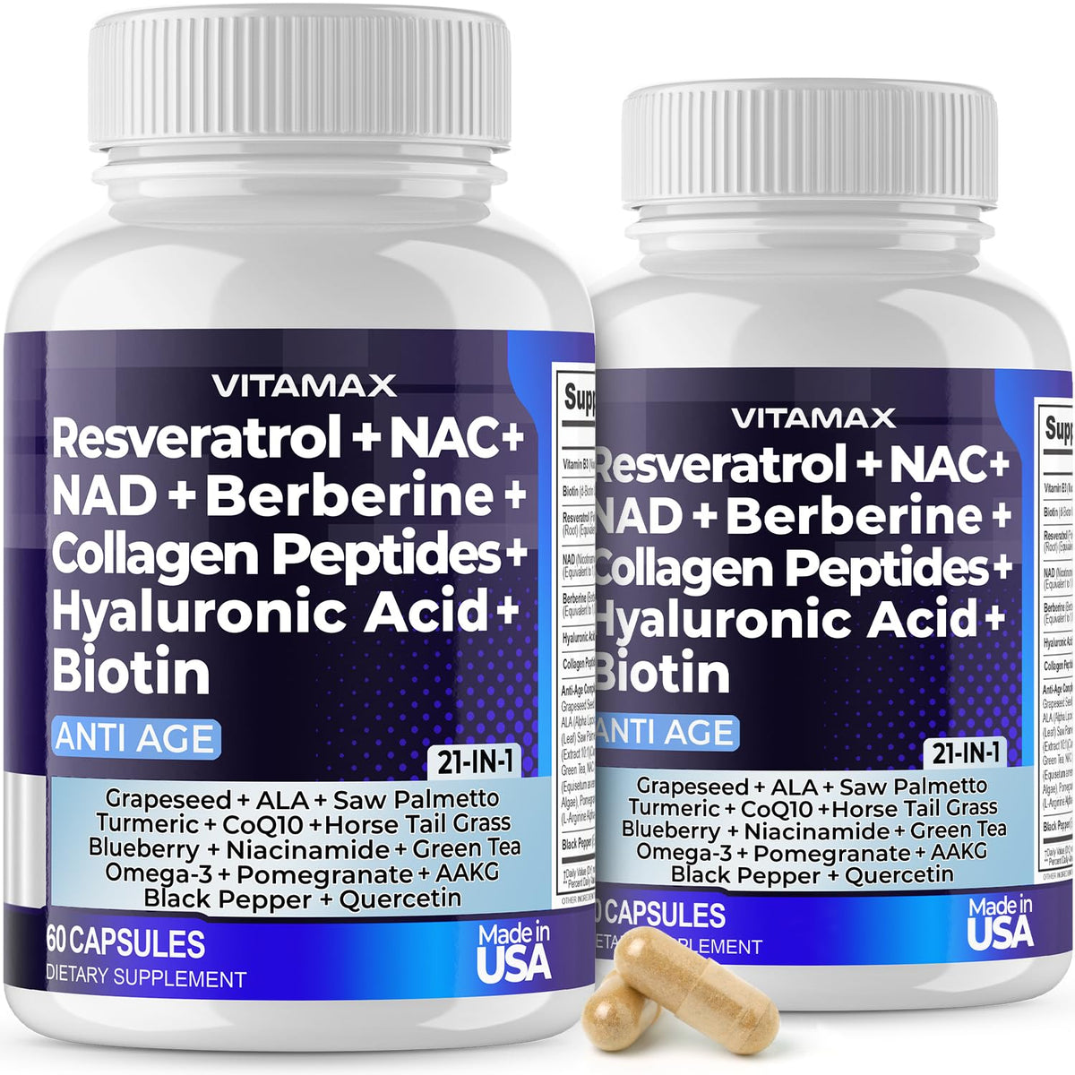 Vitamax Resveratrol antioxidant capsules