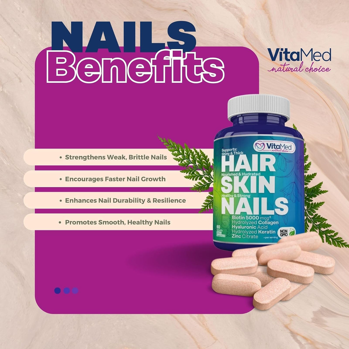 VitaMed 180 tablets for beauty