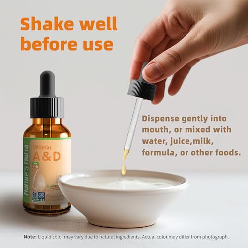 Vitamin A and D liquid for children