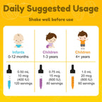 Vitamin A and D3 drops for kids