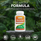 Vitamin A benefits in horsetail capsules