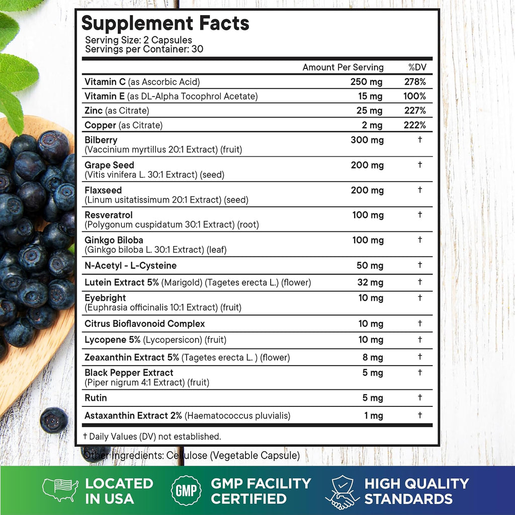 Vitamin A capsules for healthy eyesight