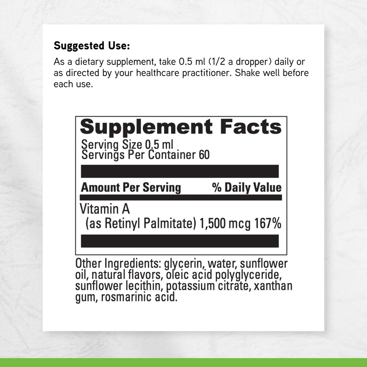 vitamin a drops for overall health