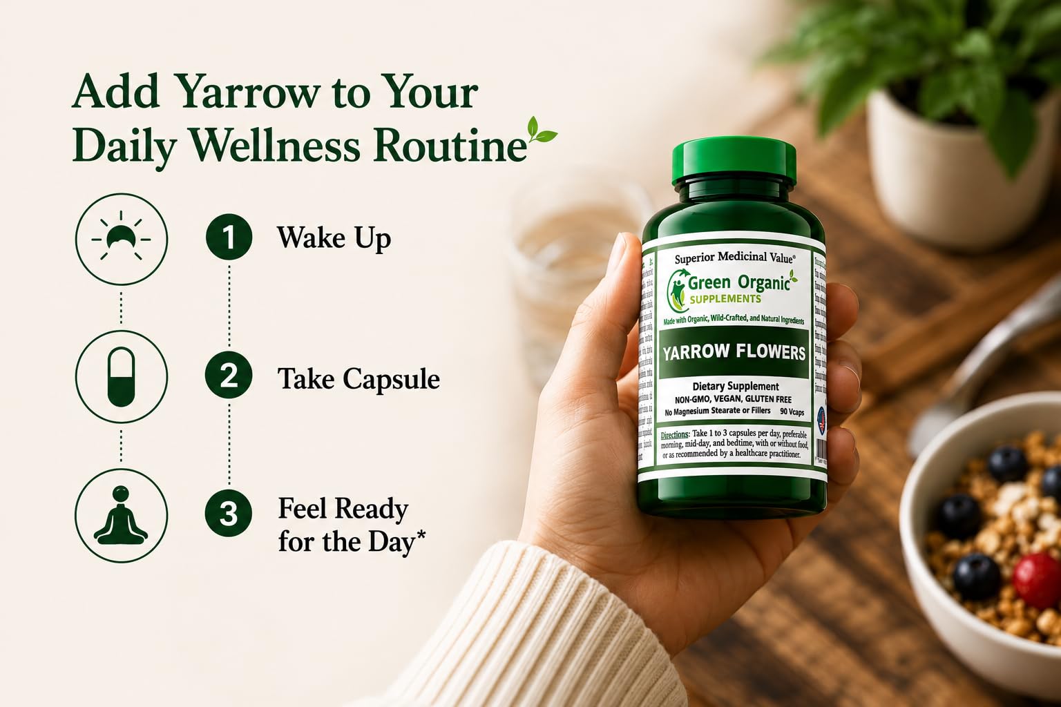 vitamin a enriched yarrow flower