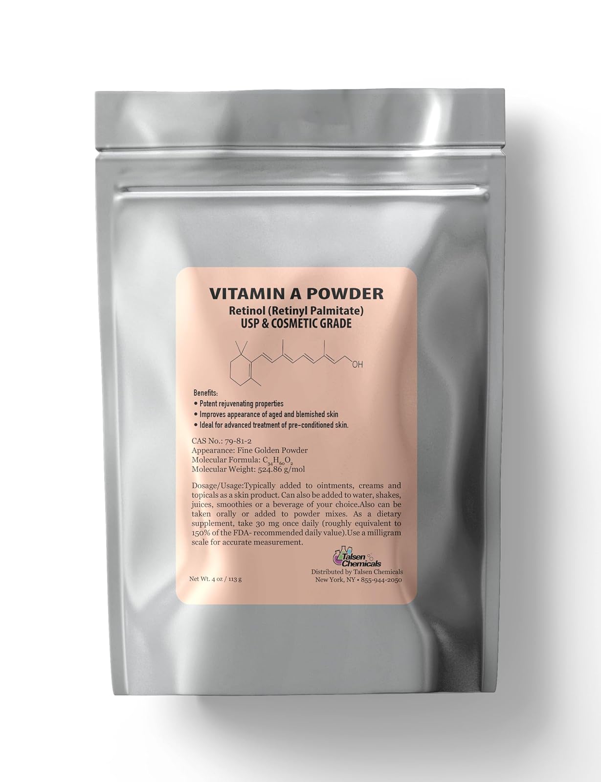vitamin a powder for skin health