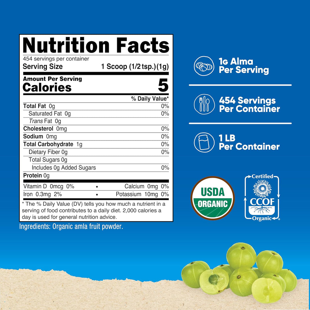 Vitamin A rich amla powder supplement