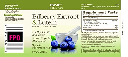 Vitamin A rich bilberry extract