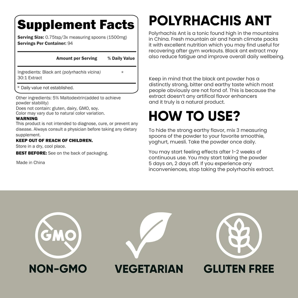 vitamin a rich black ant extract