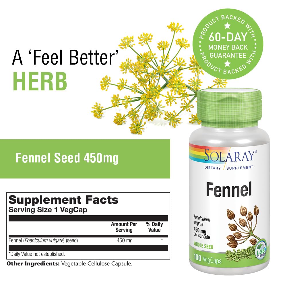 Vitamin A rich fennel seed supplement