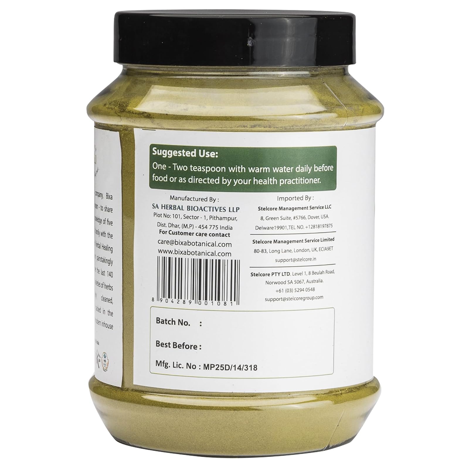 vitamin A rich herbal powder