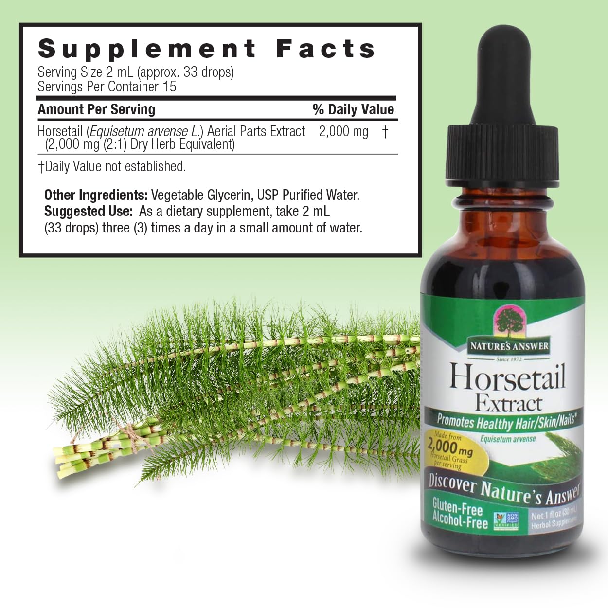vitamin A rich horsetail supplement
